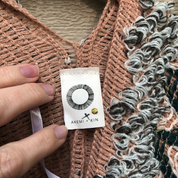 Anthropologie | Sweaters | New Anthro Akemi Kin Textured Knit Poncho ...